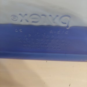 Pyrex Cobalt Peacock Blue Bread Loaf Baking Pan - Etsy