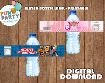 Roblox Water Bottle | Etsy