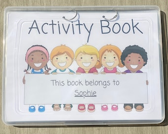 Velcro Activity Book Binder - Etsy