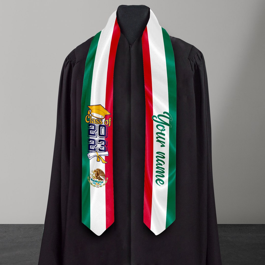 Custom Mexico Flag Graduation Stole Custom Country Flag - Etsy