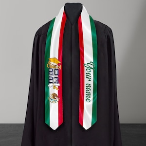 Custom Mexico Flag Graduation Stole Custom Country Flag - Etsy