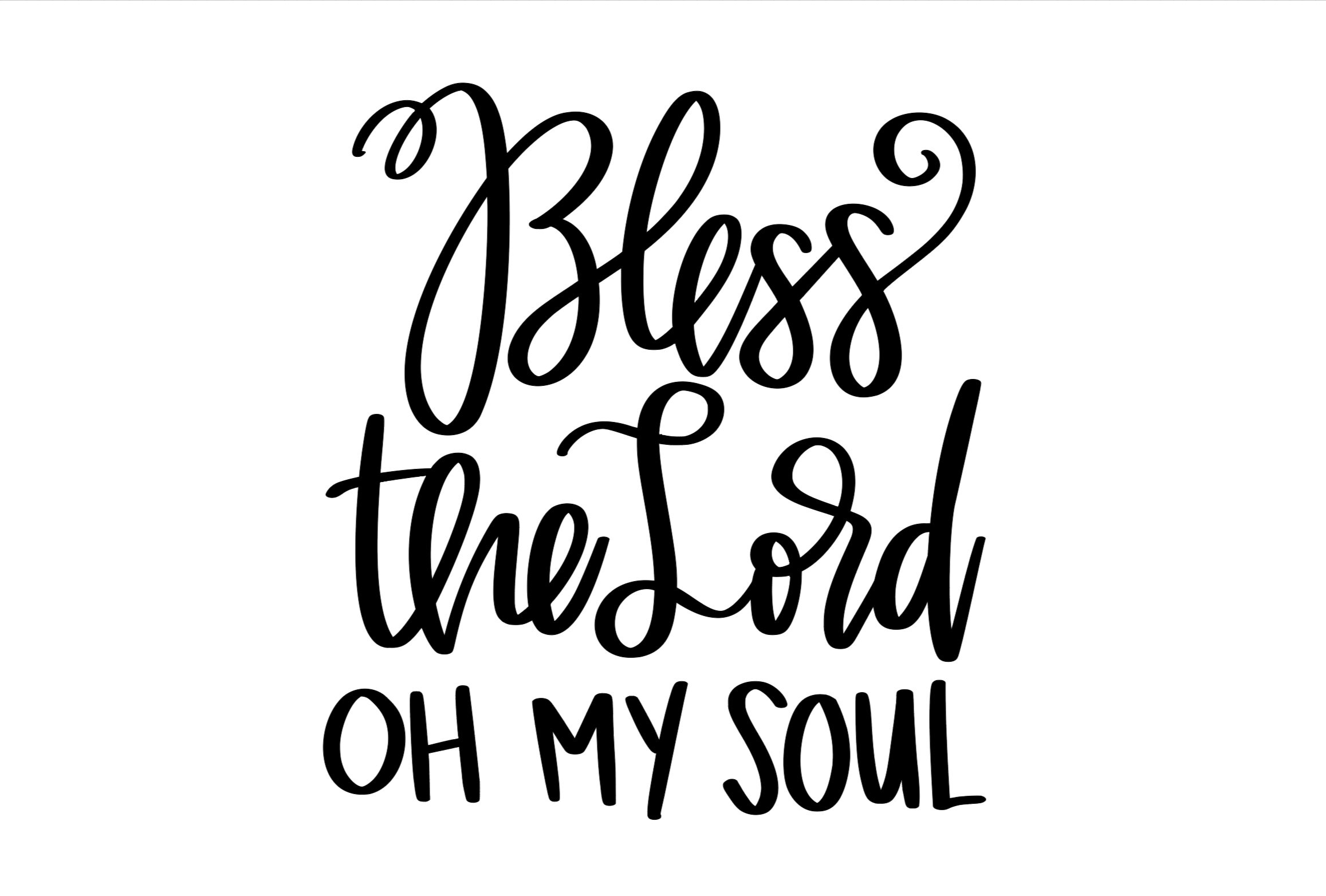 Bless the Lord Oh My Soul Vinyl Decal for Cars Faith Decals - Etsy