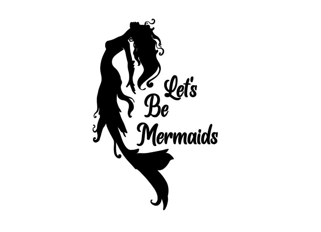 Let's Be Mermaids Decal: Fantasy Car & Truck Mermaid Sticker - Etsy