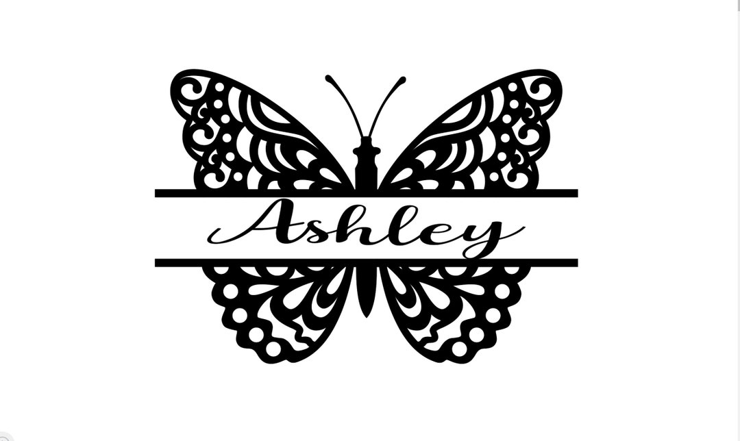 Butterfly Name Decal Sticker for Girls, Butterfly Window Sticker for ...