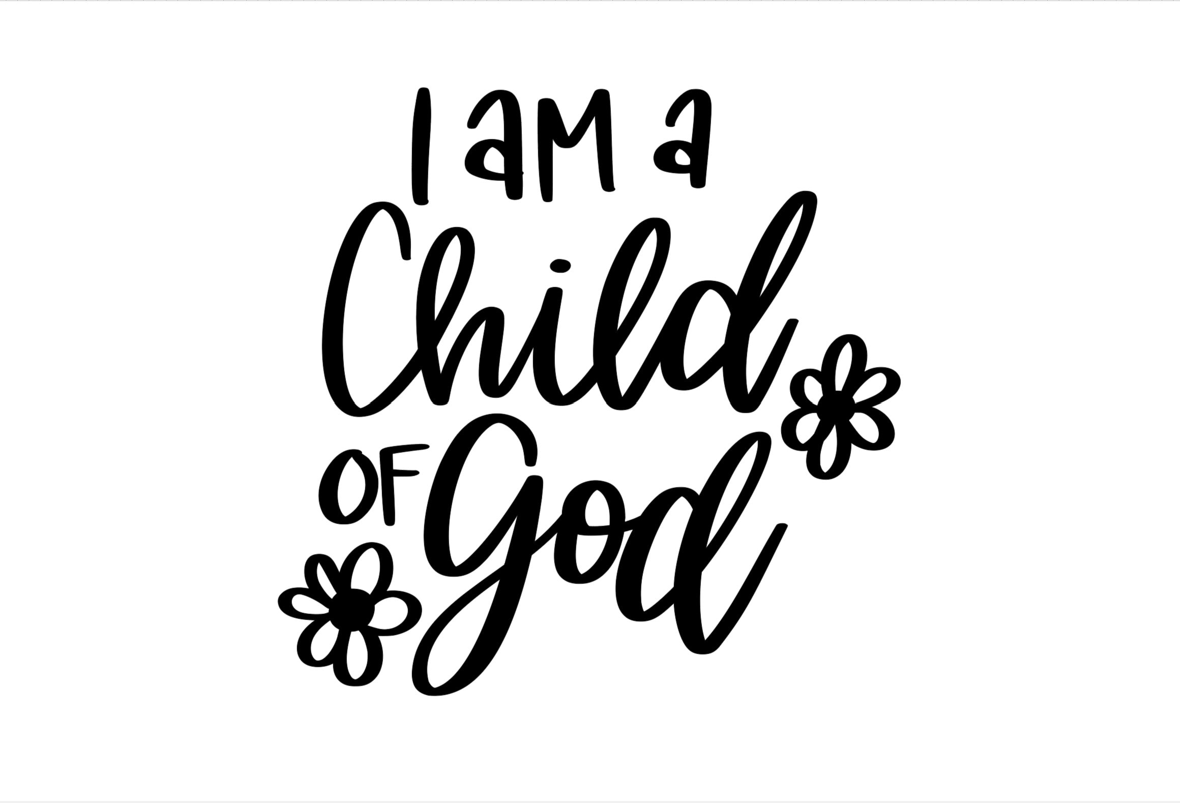 I Am a Child of God Decal for Cars and Trucks, Faith Decals ...