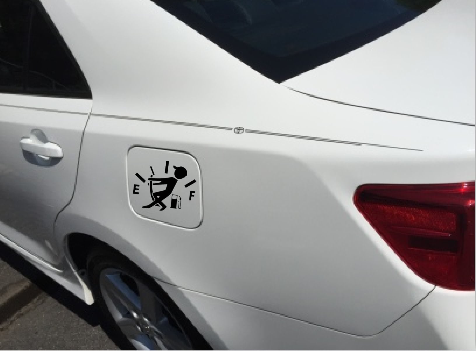 Empty Gas Tank Humorous Car Sticker Empty Fuel Boy Car Decal - Etsy