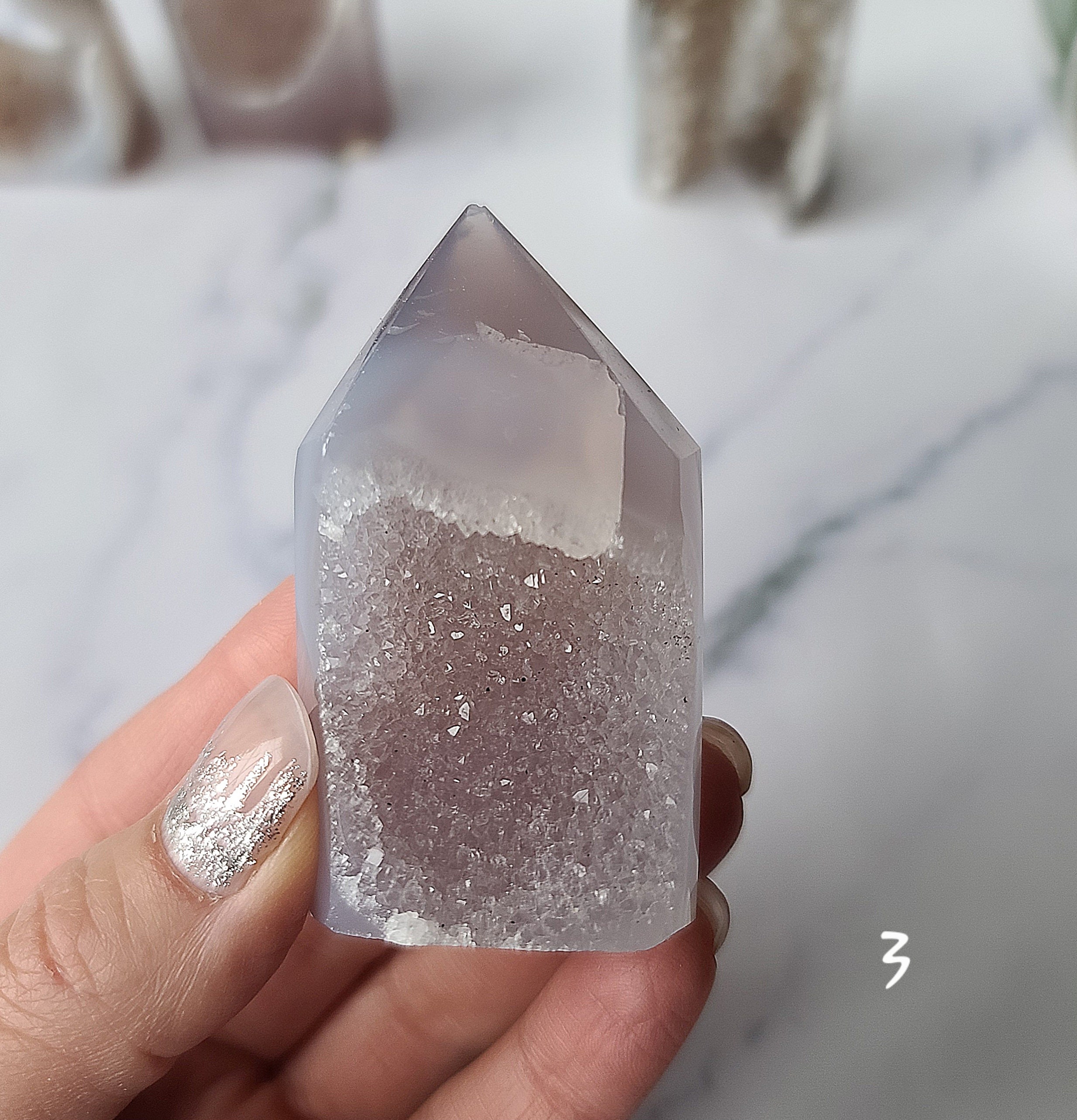Agate Geode Tower Natural Formation Sparkling Druzy Crystal - Etsy