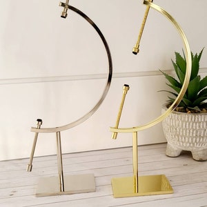 Gold Metal Sphere Crystal Ball Stand, Silver Metal Crystal Sphere ...
