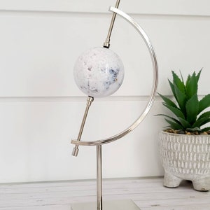Gold Metal Sphere Crystal Ball Stand, Silver Metal Crystal Sphere ...
