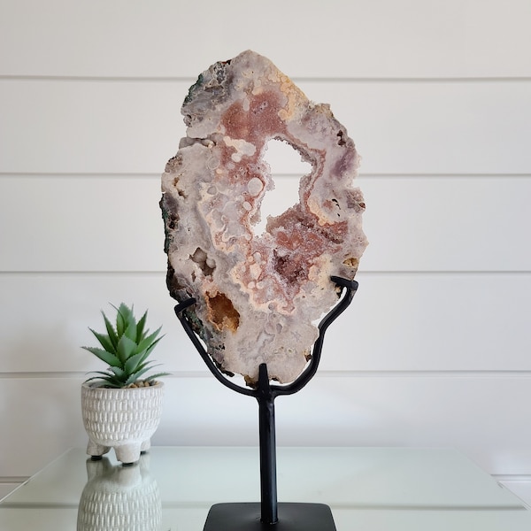 Large Geode Slice Stand - Etsy