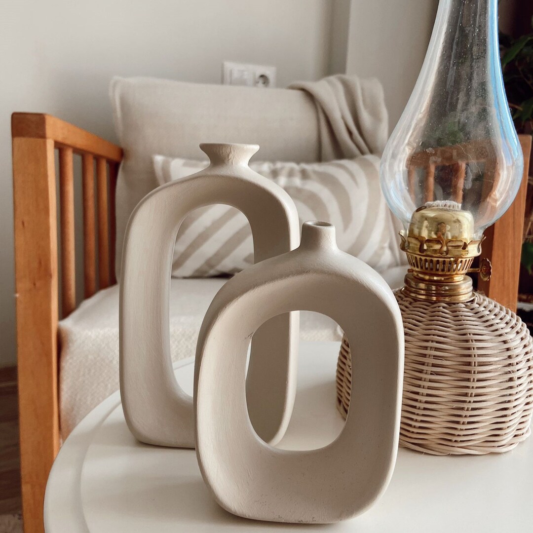 Ceramic Vase, Nordic Style Vase, Vase, Housewarming Gift, Minimalist ...