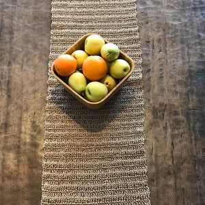 Raffia Table Runner, Host Gift, Crochet Table Runner, Holiday Gift ...