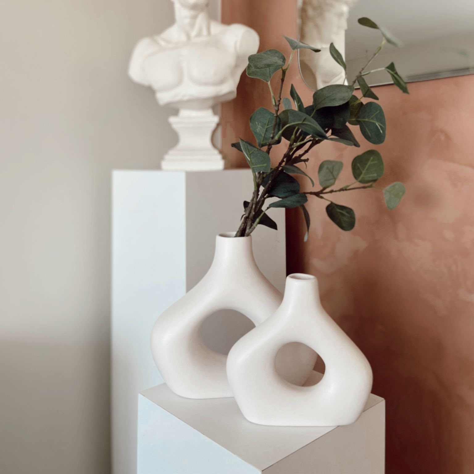 Ceramic Vase, Nordic Style Vase, Vase, Housewarming Gift, Minimalist ...