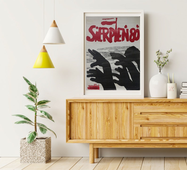 Plakat Wyborczy SOLIDARNOSC Sierpien'80 Poster Print - Etsy