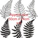Leaves Wall Sticker Flowers Botanical Ferns Decal Vinyl Removable Art ...