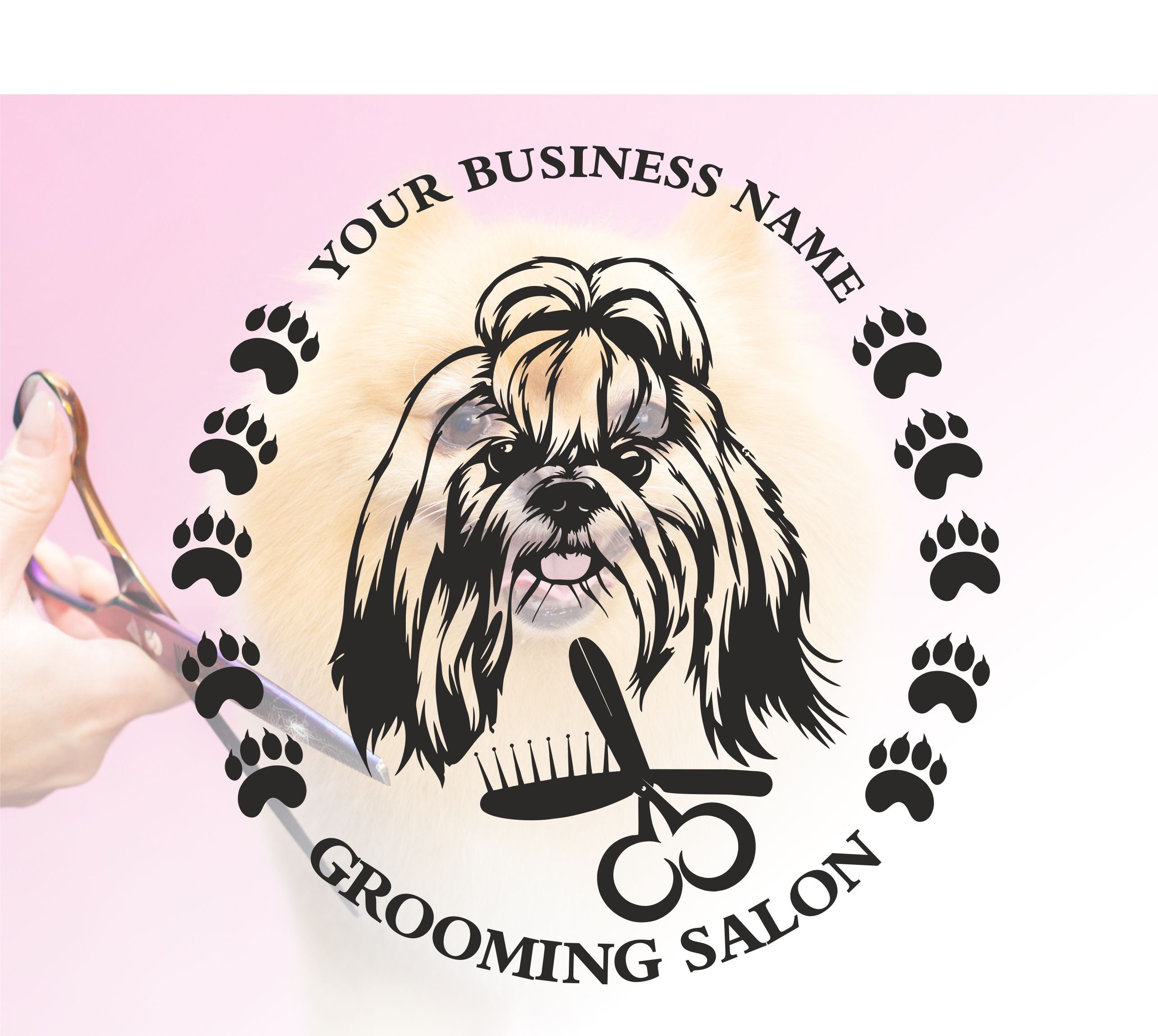 Grooming Salon Window Stickers Dog Pet Styling Wall Shop Signs - Etsy