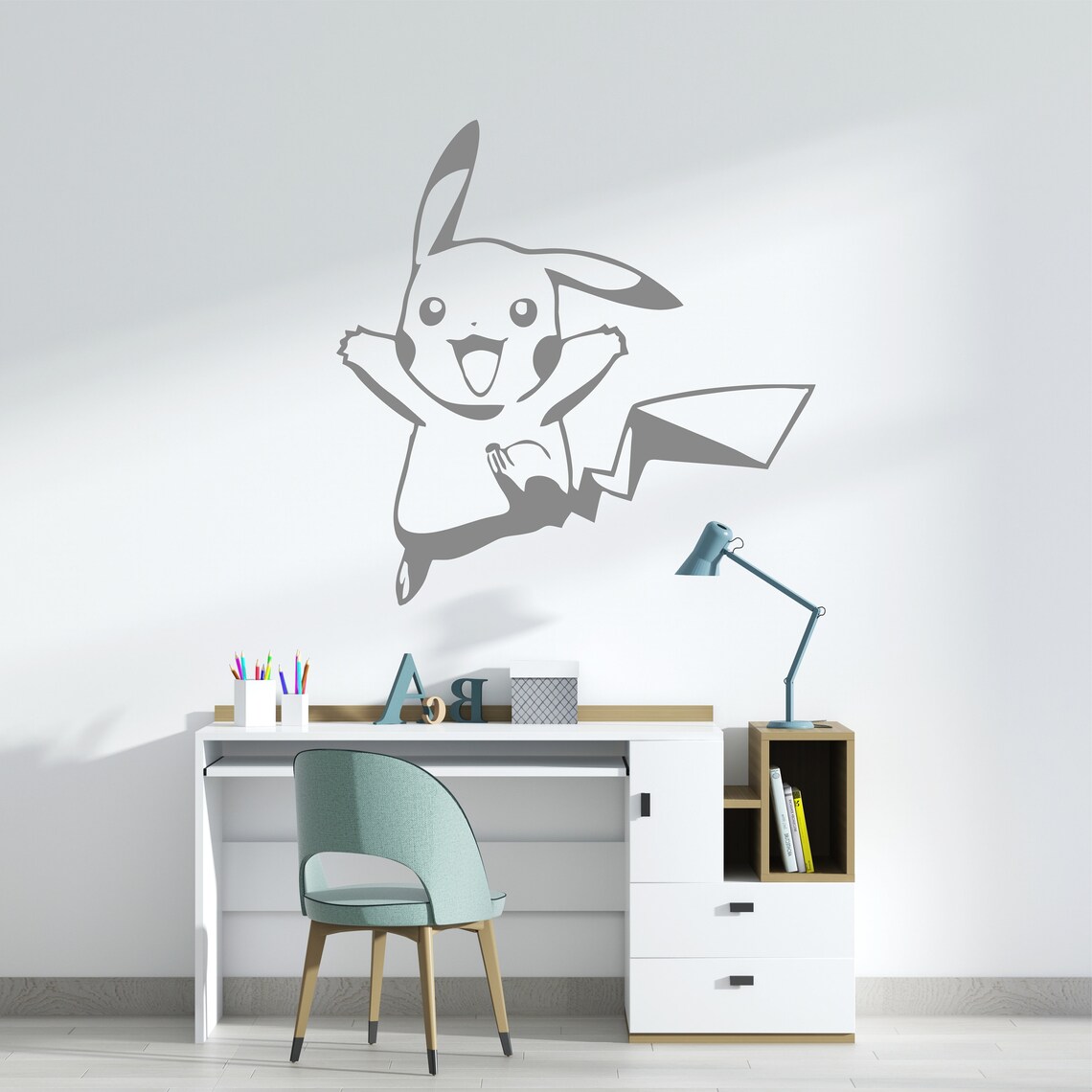 Wall Decor Pikachu Pokemon Kids Baby Girls Boys Bedroom Wall - Etsy