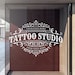 Tattoo Studio Window Sticker Custom Front Sign Decal Salon Modern - Etsy