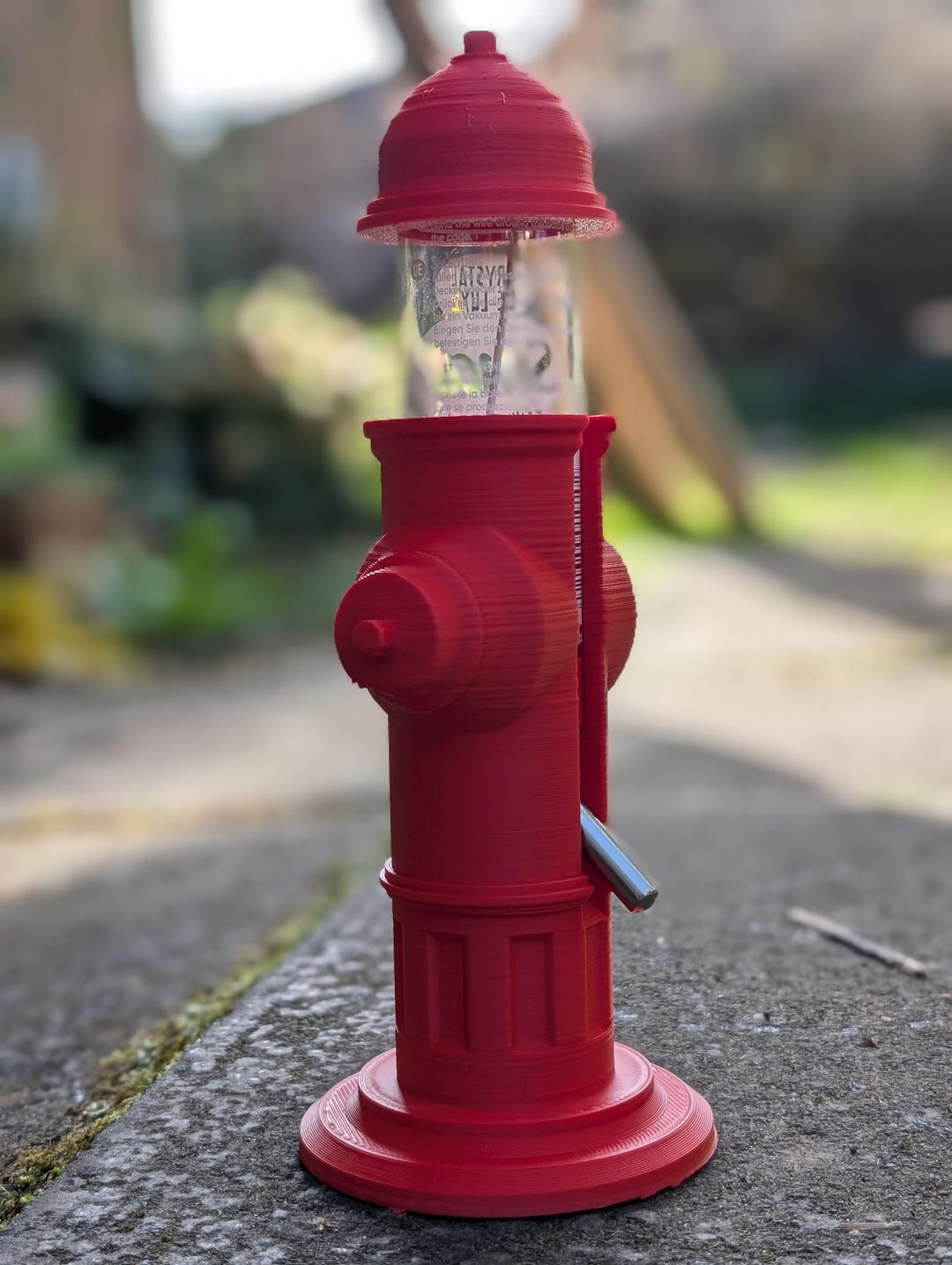 Hamster / Rat Water Bottle Stand. 3d Printed, Fire Hydrant Themed ...