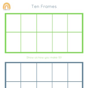 ten frame template printable