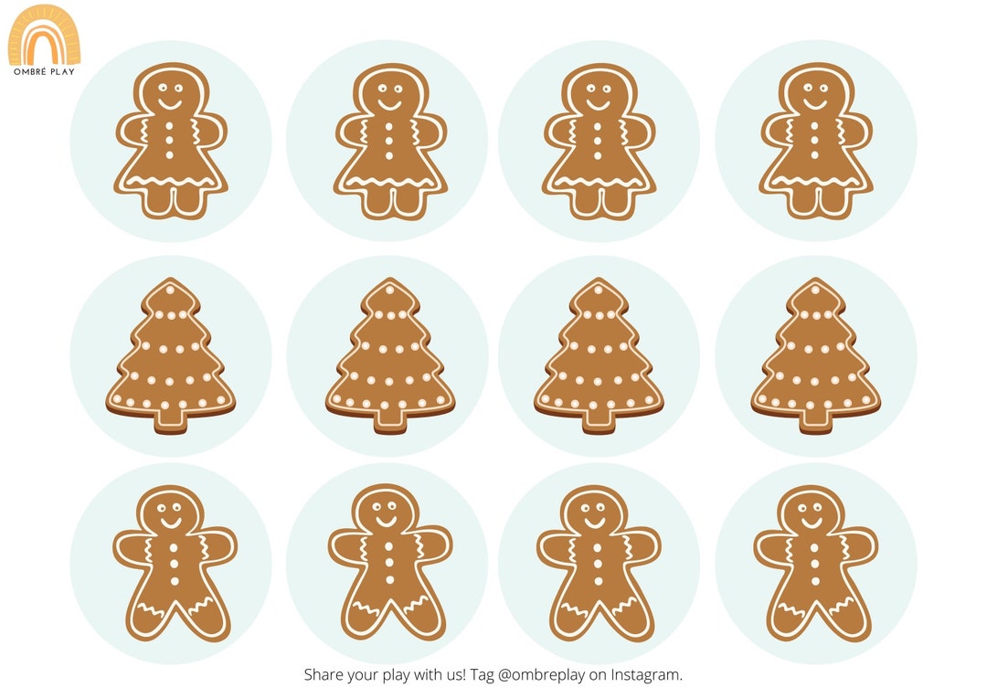 Gingerbread Winter Collection Printable DIGITAL FILE Homeschool ...