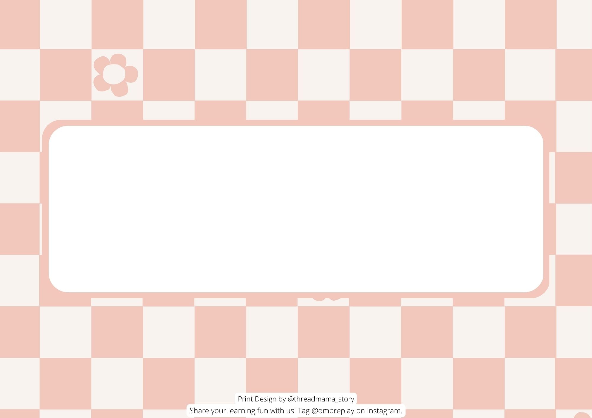 Pink Checkered Alphabet Flashcards Learning - Etsy