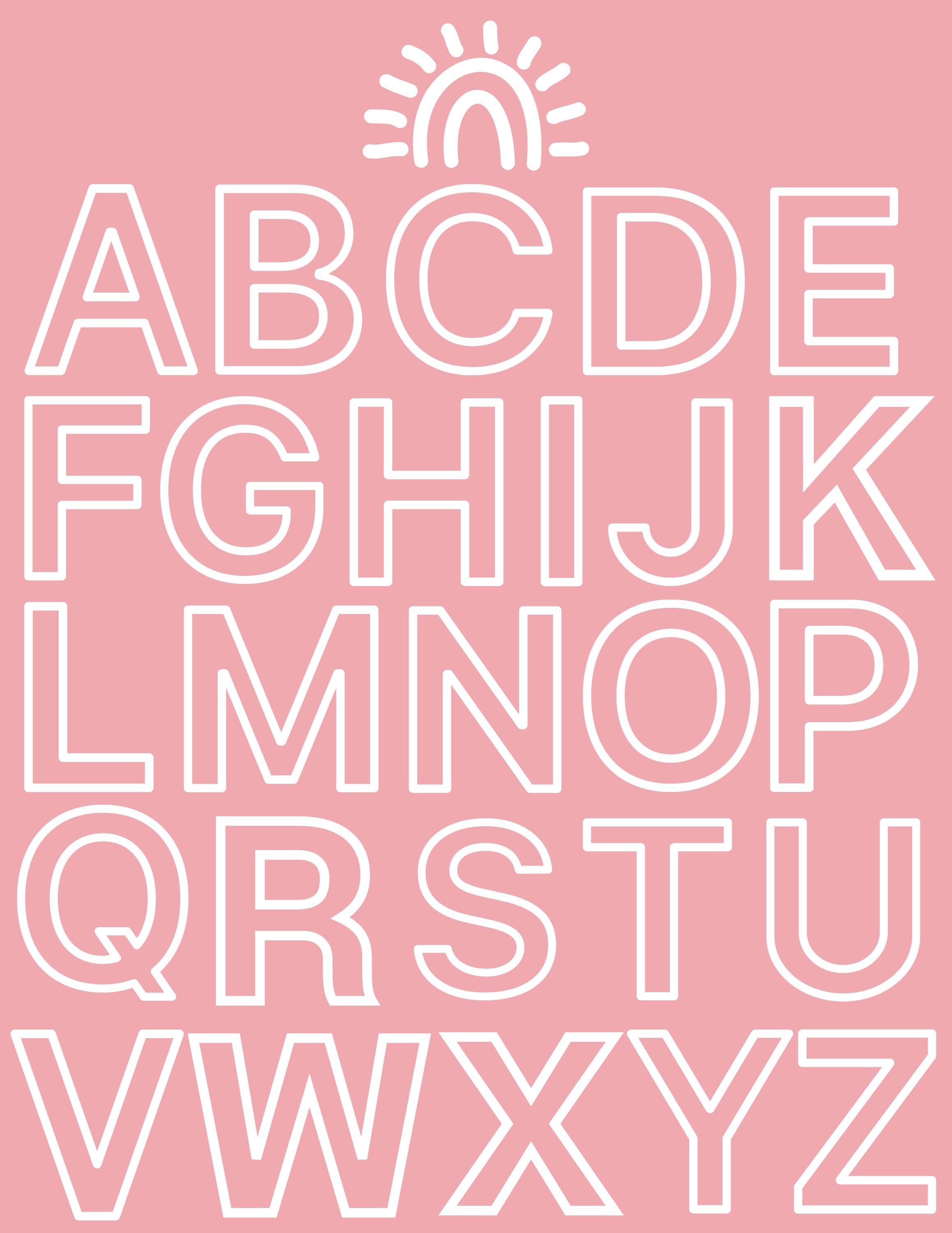 Printable Pastel Alphabet Posters DIGITAL FILE Upper - Etsy