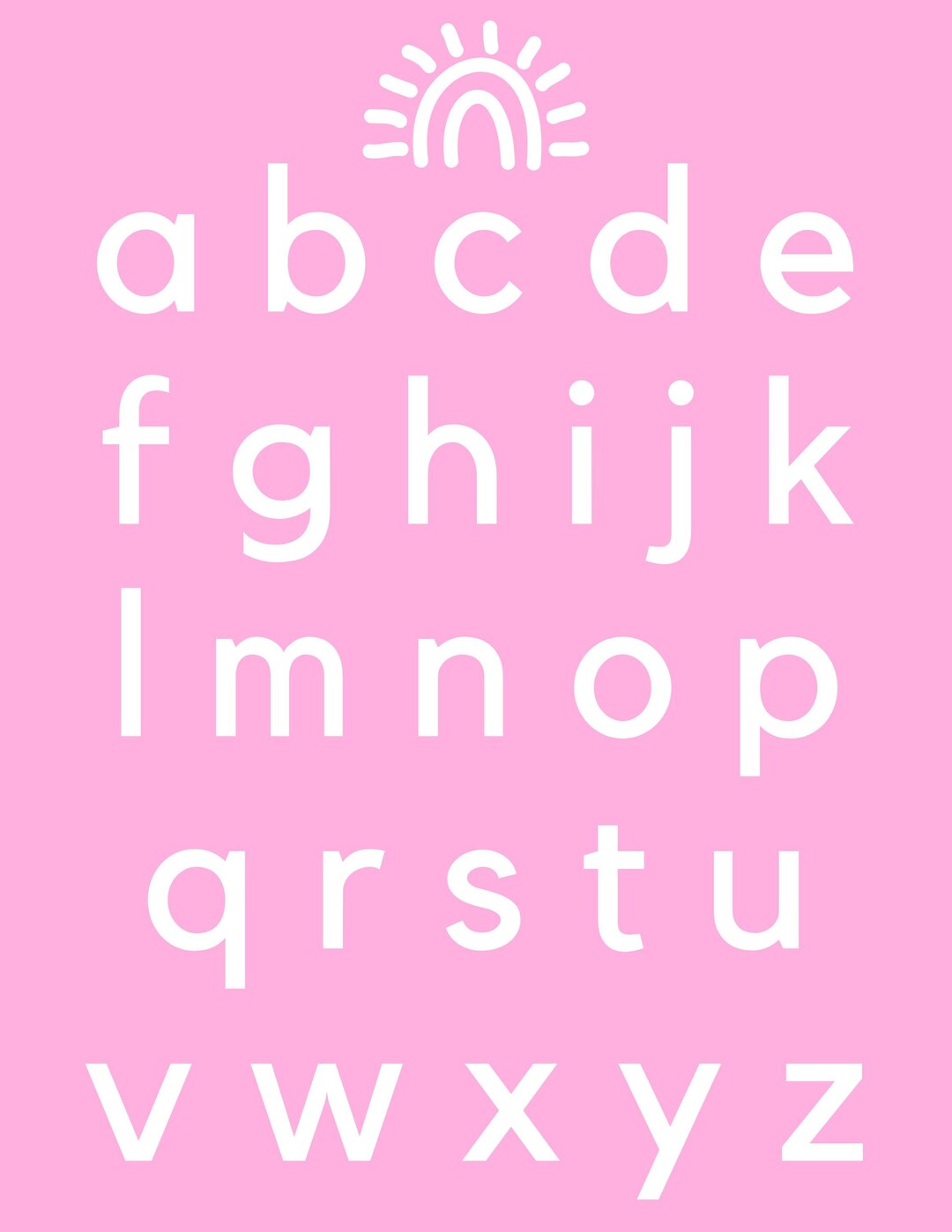 Printable Pastel Alphabet Posters DIGITAL FILE Upper Lower Case ...