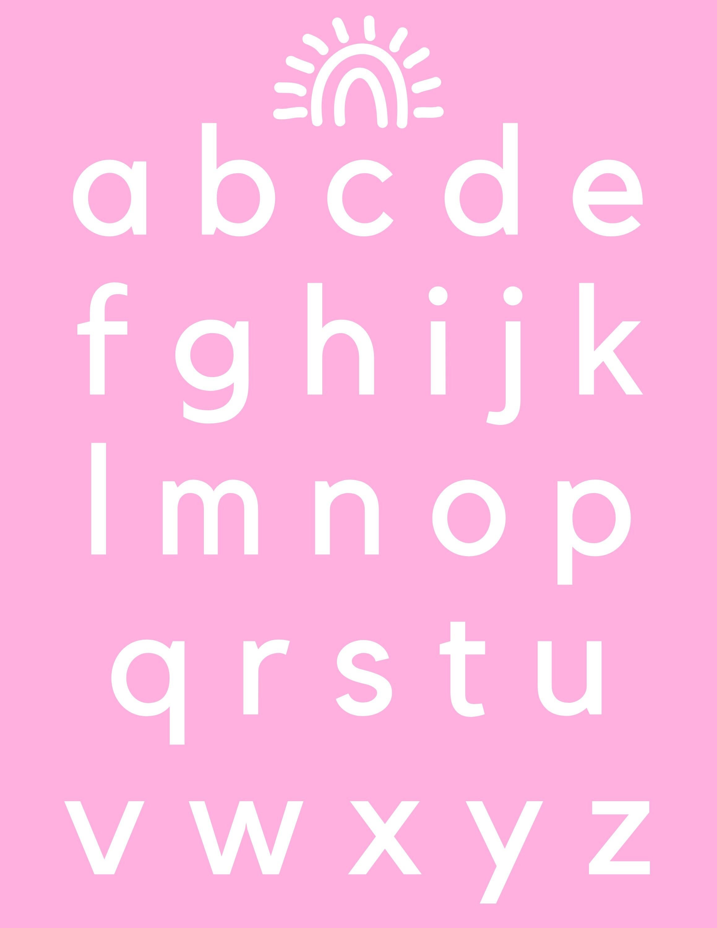 Printable Pastel Alphabet Posters DIGITAL FILE Upper - Etsy