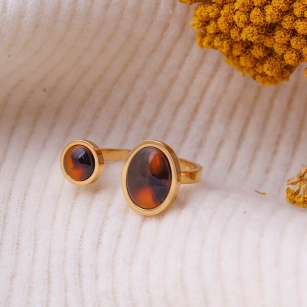 Tortoise Shell Rings - Etsy