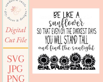 Stand Tall Sunflower Png - Etsy
