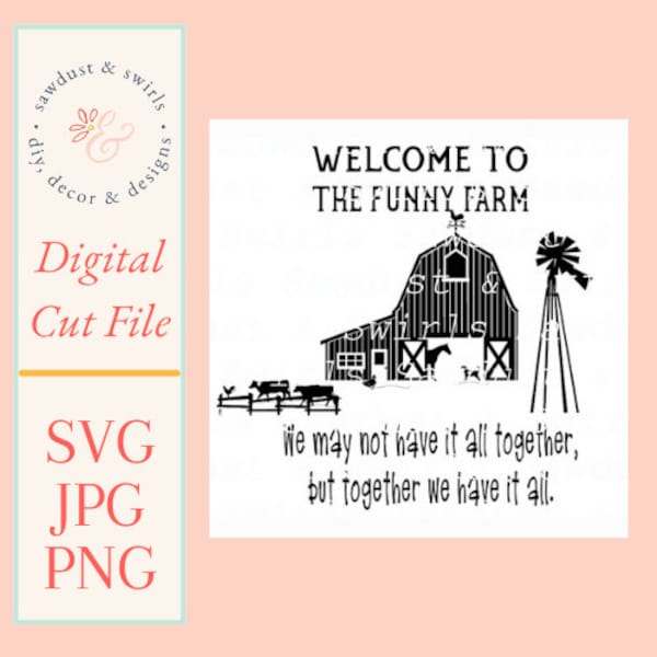 Welcome to the Funny Farm Laser File - Etsy