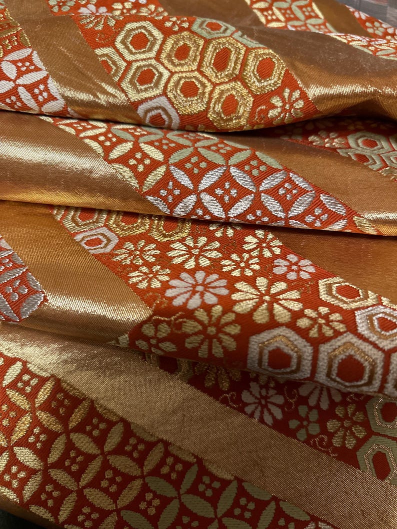 Free Shipping Vintage Japanese Obi(kimono Sash), 100%silk, Simple ...