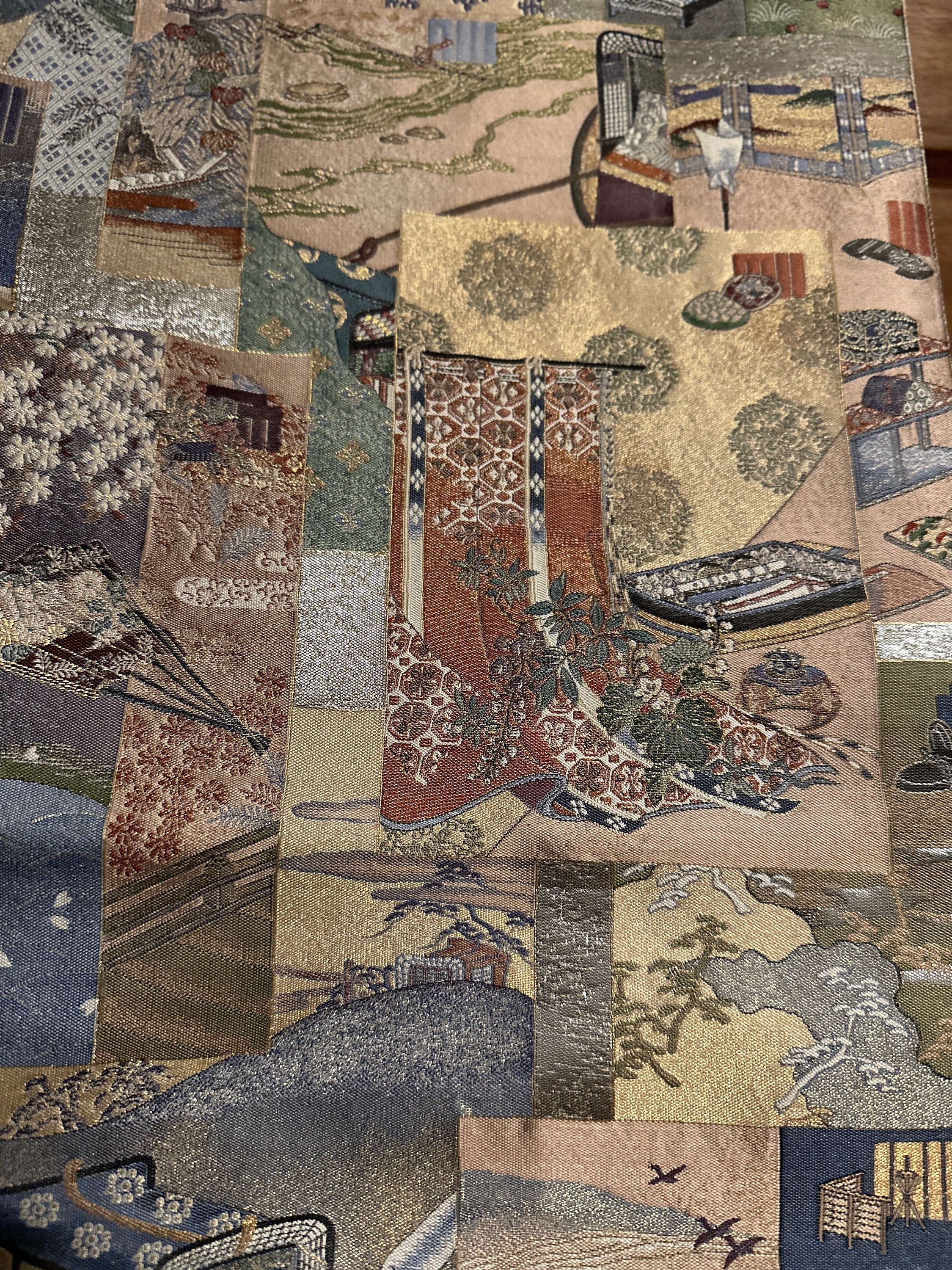 Shipping Free Vintage Japanese Obi 100% Silk, Rare. Exquisitely High ...