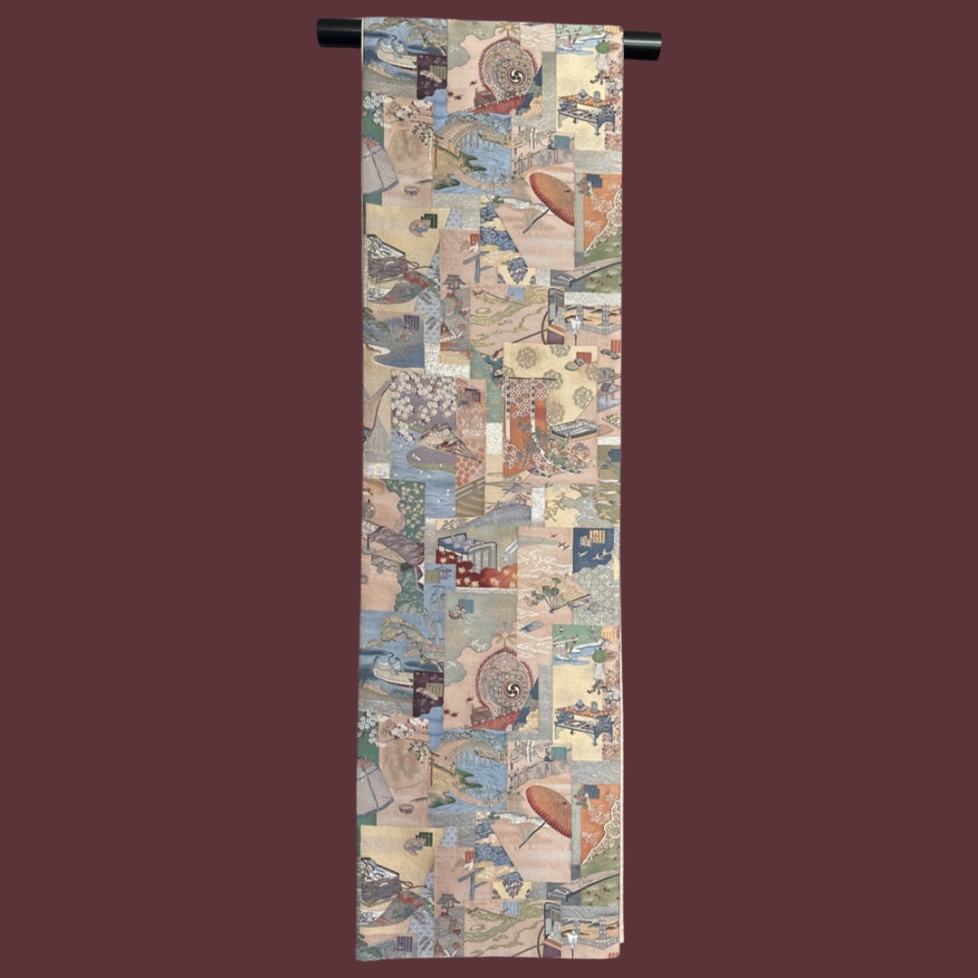 Shipping Free Vintage Japanese Obi 100% Silk, Rare. Exquisitely High ...