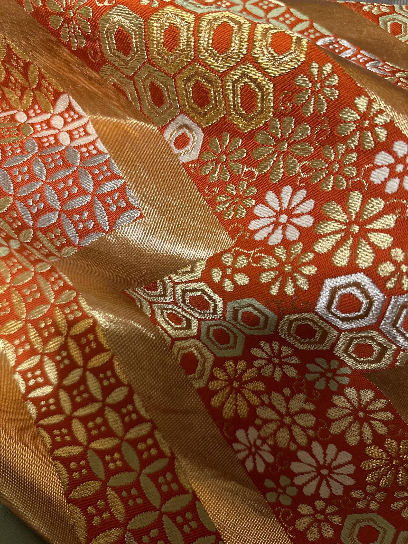 Free Shipping Vintage Japanese Obi(kimono Sash), 100%silk, Simple ...