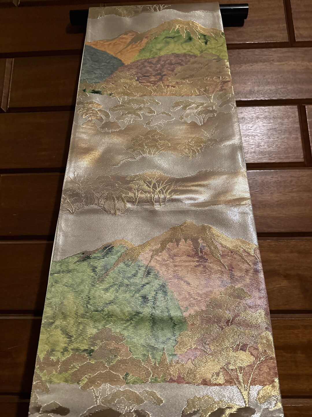 Shipping Free Vintage Japanese Obi 100%silk, Light Gold Color Like ...