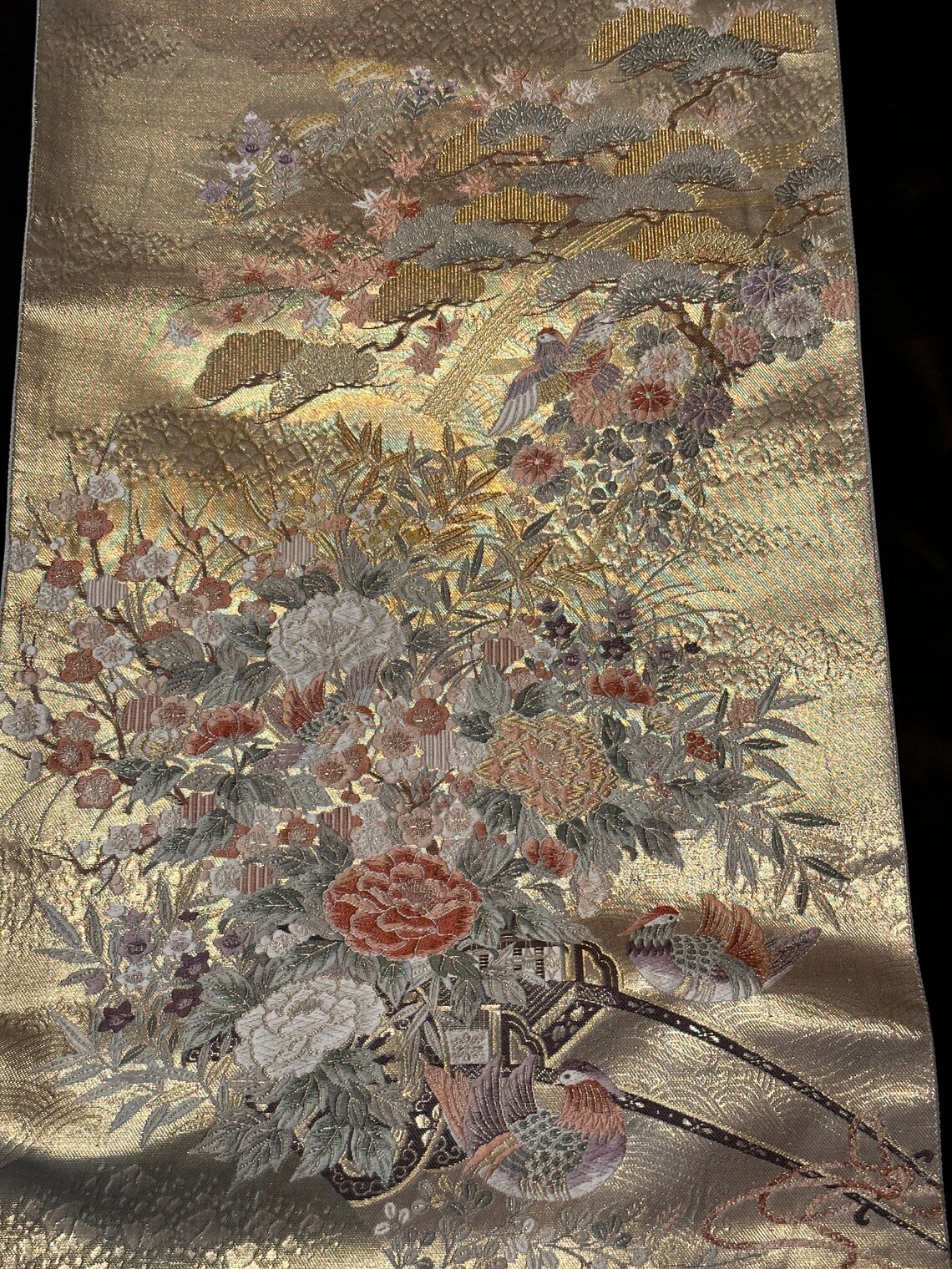 Free Shipping Vintage Japanese Obi kimono Sash 100%silk - Etsy