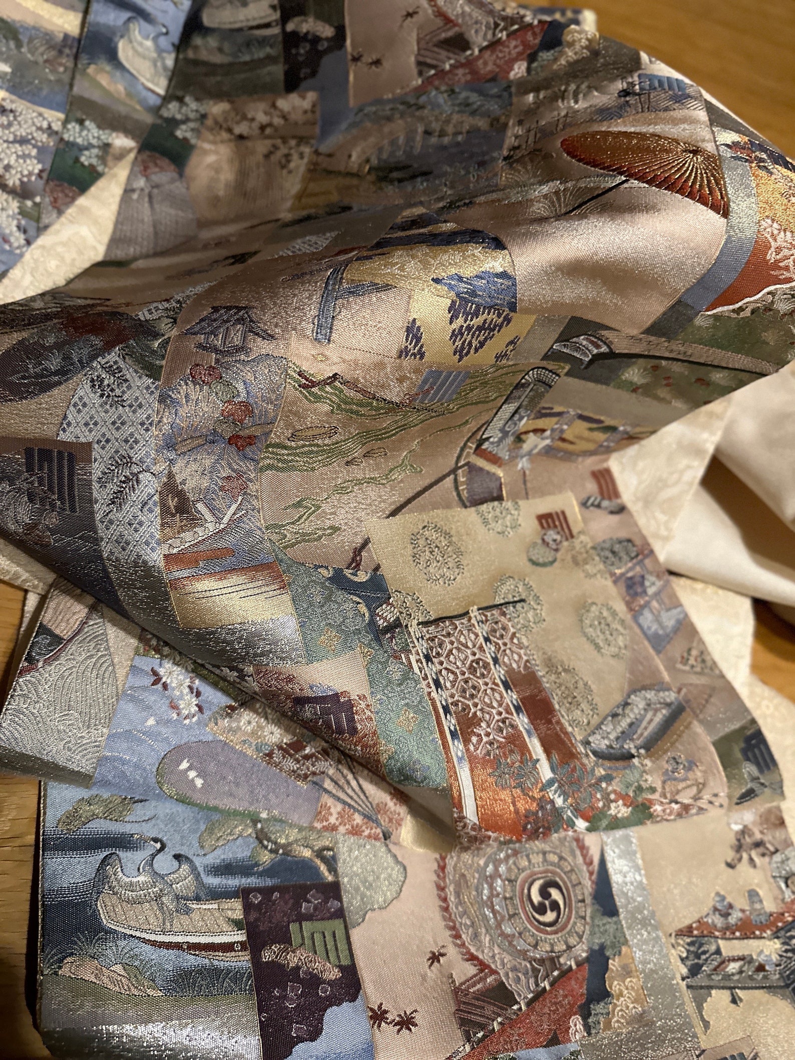 Shipping Free Vintage Japanese Obi 100% Silk, Rare. Exquisitely High ...