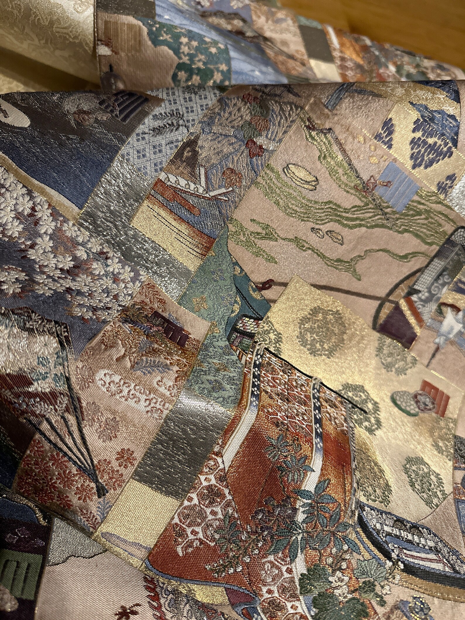 Shipping Free Vintage Japanese Obi 100% Silk, Rare. Exquisitely High ...