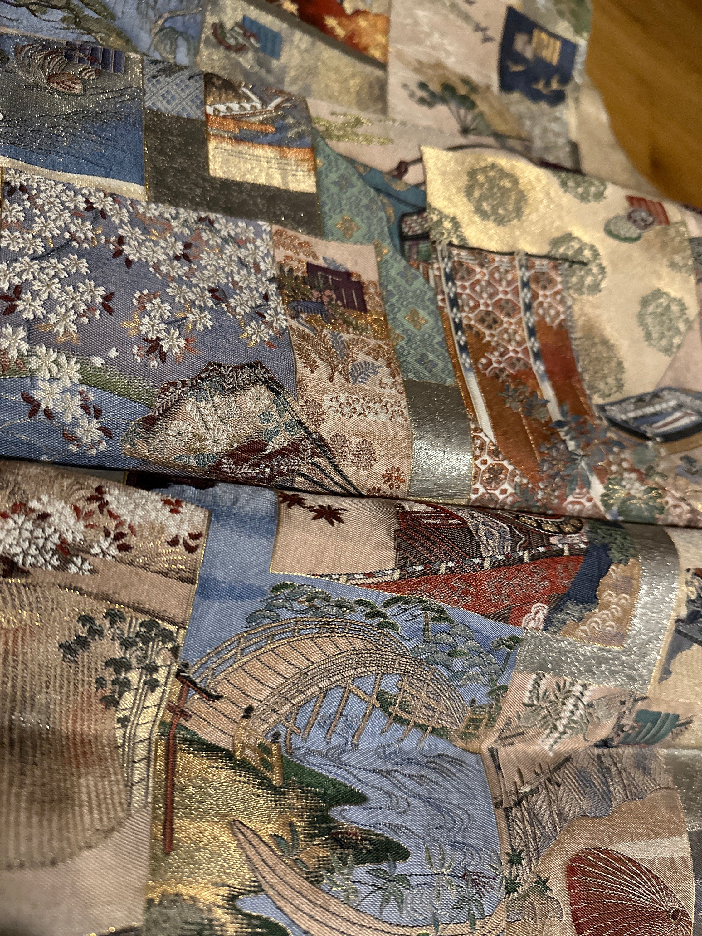 Shipping Free Vintage Japanese Obi 100% Silk, Rare. Exquisitely High ...