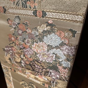 Free Shipping — Vintage Japanese Obi(kimono Sash), 100% Silk, Kinkaku ...