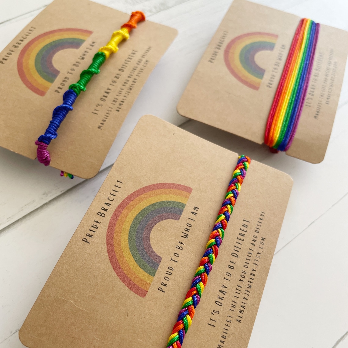 Pride Bracelet: Braided Woven Friendship Anklet - Etsy