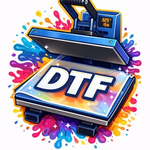 Custom DTF Transfer Sheets: Full Color Iron on Logo, COLD Peel Ready ...