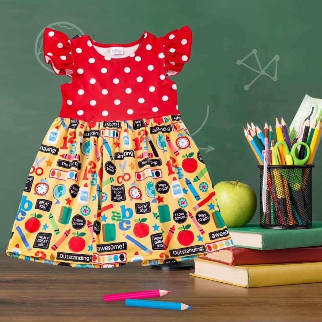 NEW the CUTEST Back to School / Picture Day Girls School Dress Size 5Y ...