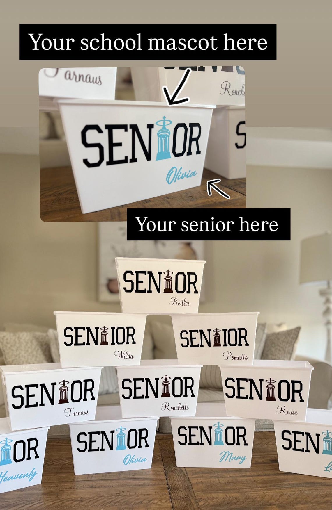 Custom Senior Graduation Party Card Box ! College / High School ...