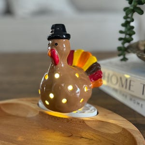 ADORABLE! Light up / Ceramic Nora Fleming DUPE Turkey Mini! Perfect for ...