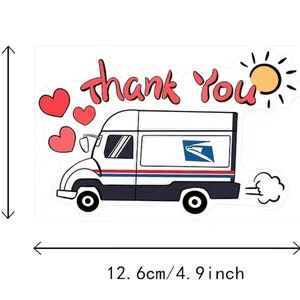 USPS Thank You Mailbox Sticker / Decal Cute - Etsy