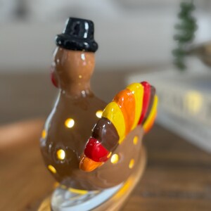 ADORABLE! Light up / Ceramic Nora Fleming DUPE Turkey Mini! Perfect for ...