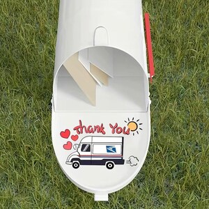 USPS Thank You Mailbox Sticker / Decal Cute - Etsy